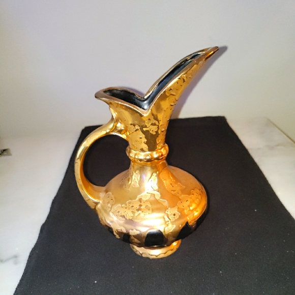 Accents | Vintage Savoy Weeping Gold Pitcher Ewe Gold Color Very Nice ...